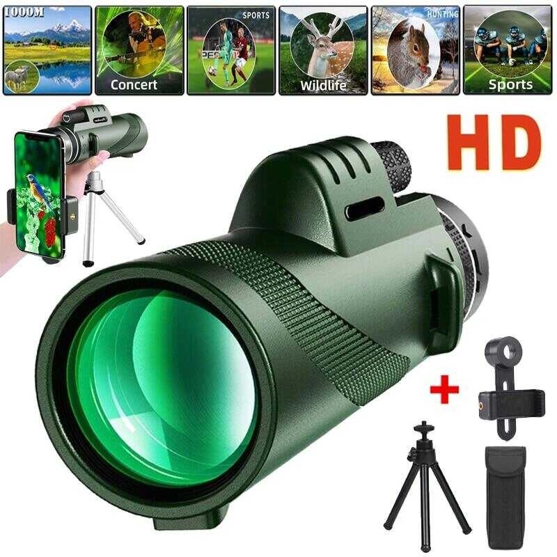 80X100 HD Night Vision Monoculars/Long Range Super Zoom Telescopes ...