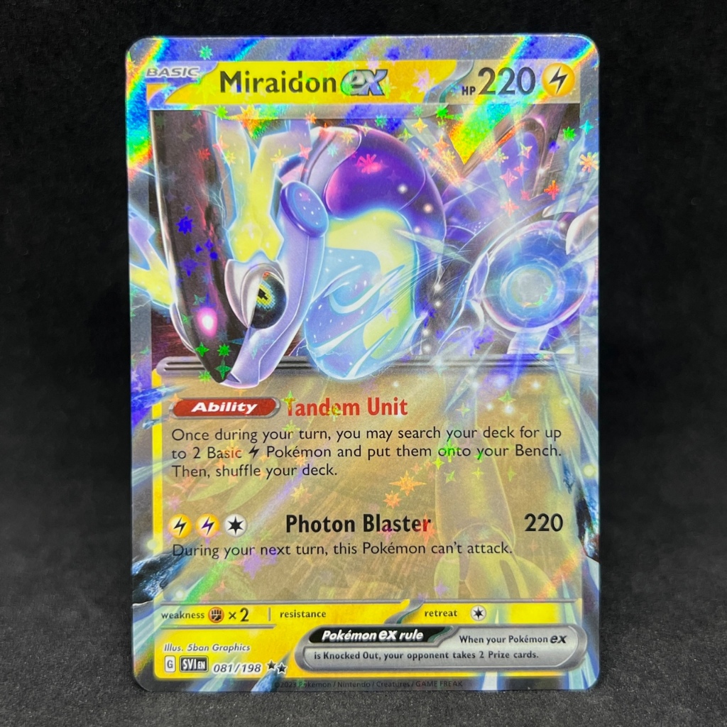 Pokemon TCG Miraidon ex Double Rare 081/198 2023 Scarlet & Violet Base ...