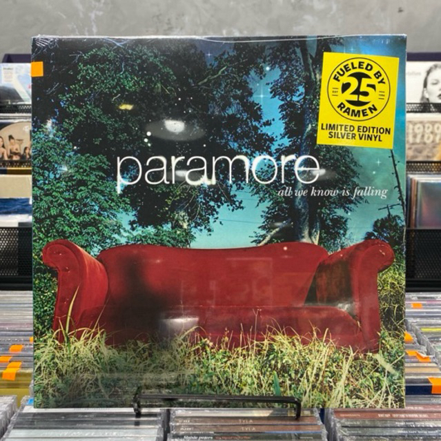 PARAMORE All We Know Is Falling Vinyl, Cover Dent (Silver, 1LP ...