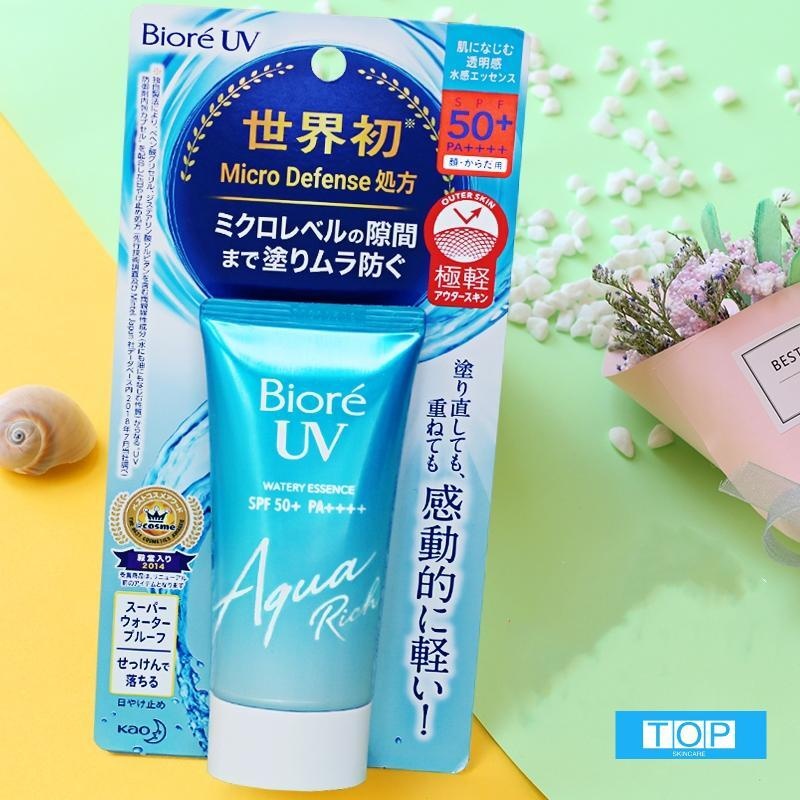 BIORE UV Aqua Rich Watery Essence/Gel Sunscreen Rich Water SPF 50+ PA+++ sunblock Japan-version ...