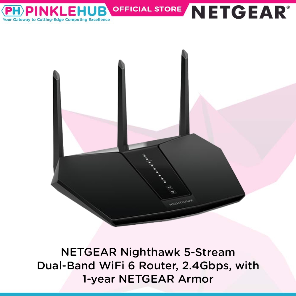 NETGEAR Nighthawk AX 5-Stream Dual-Band WiFi 6 Router , up to 2.4Gbps ...