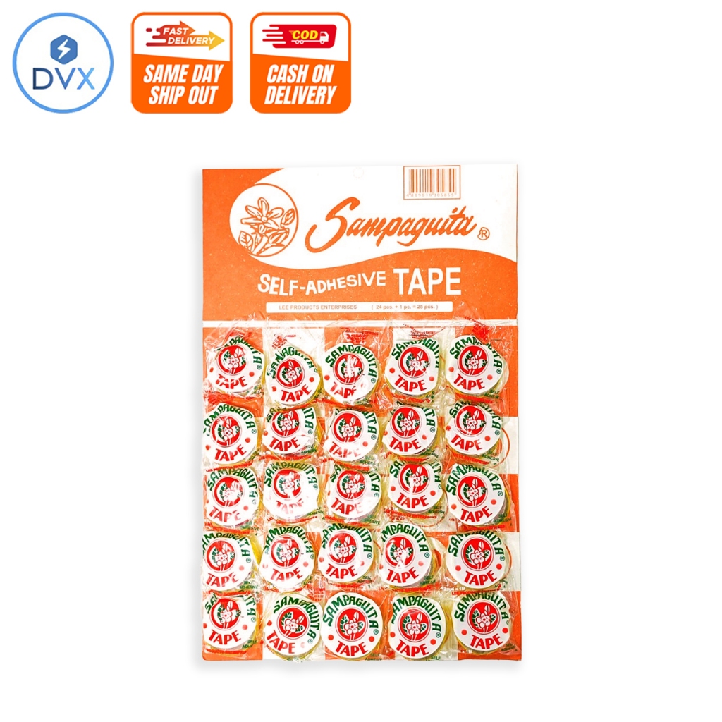 COD DVX 25 Pcs Sampaguita Tape Tiny Adhesive Tapes pambalot packaging ...