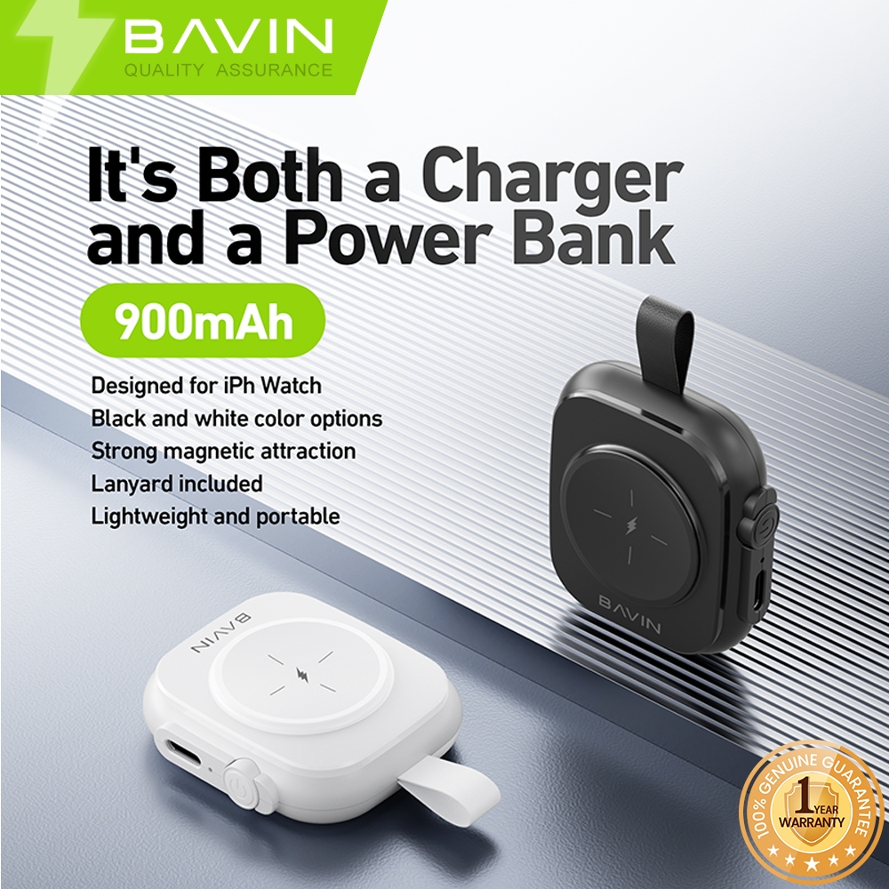 BAVIN PC1081 Portable Travel Wireless Magnetic Charger Power Bank ...