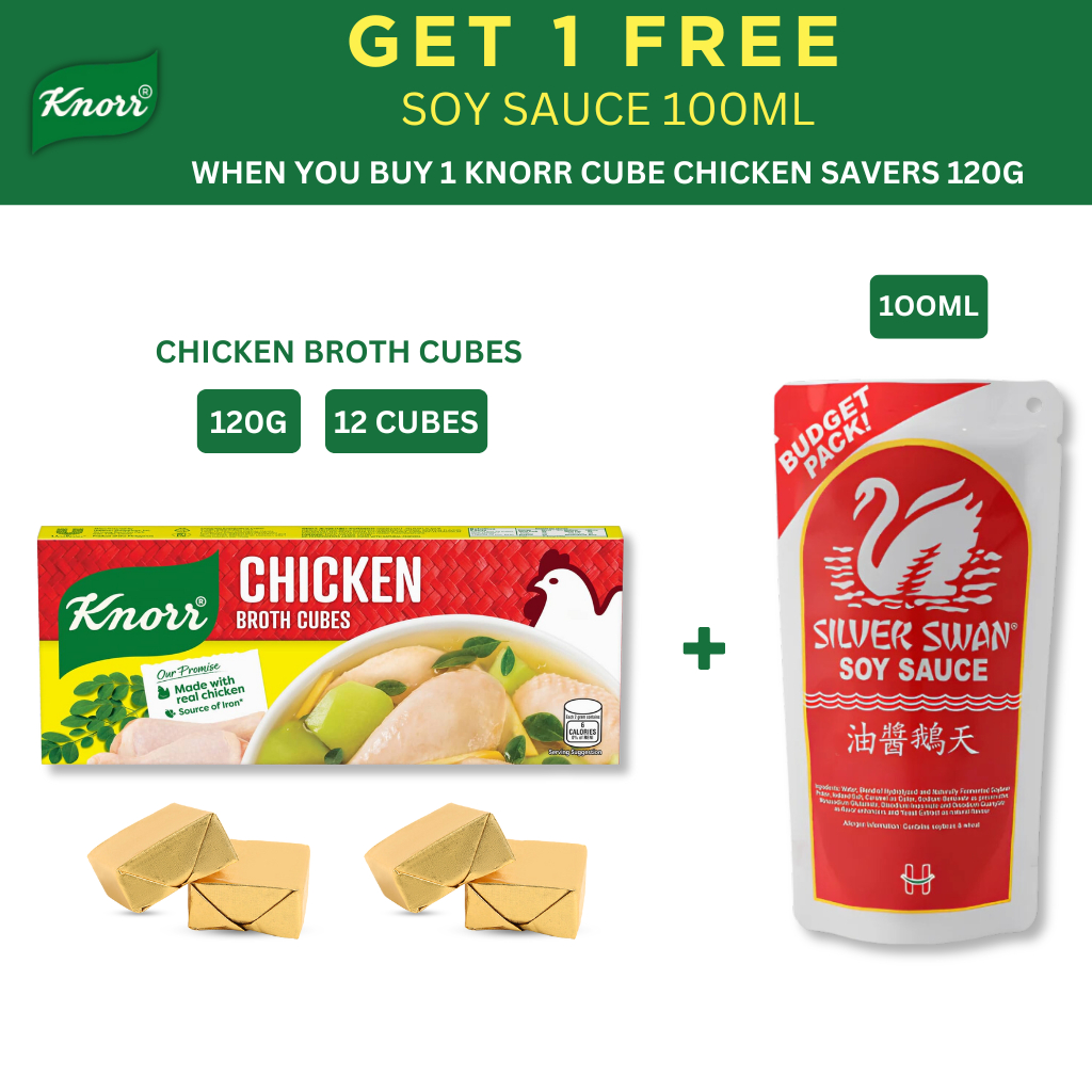 AP Buy 1 Get 1 Knorr Chicken Broth Cubes 120g 12 Cubes Plus Silver Swan ...