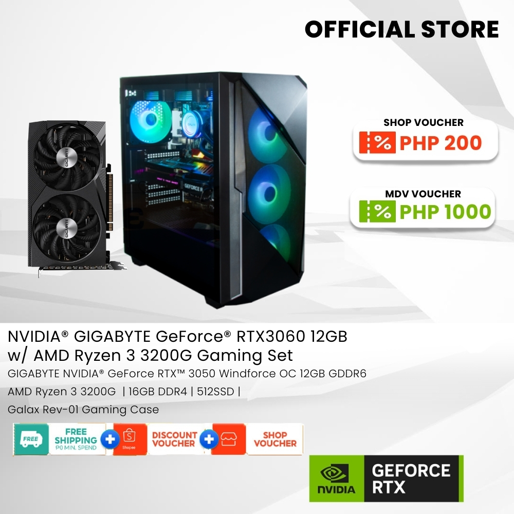 NVIDIA® GeForce® Gaming PC: NVIDIA® GIGABYTE GeForce® RTX3060 12GB w ...