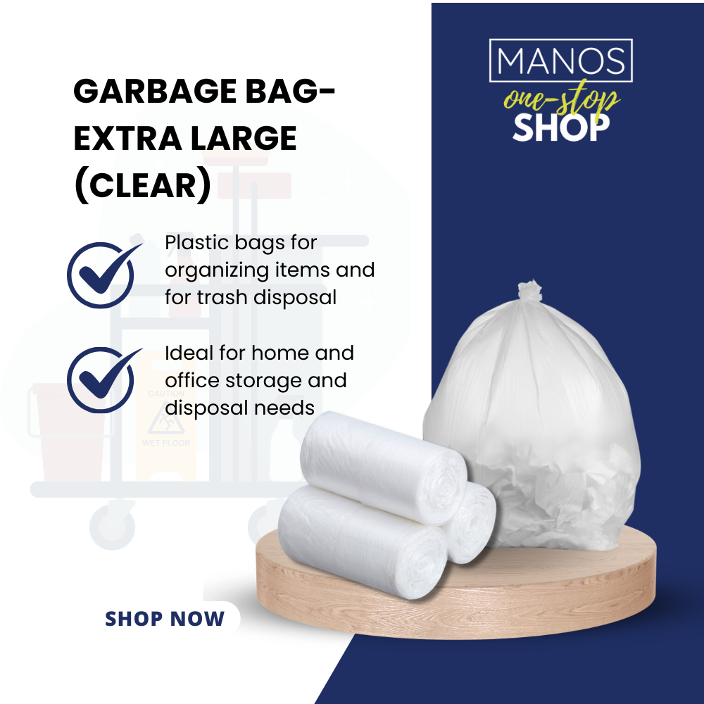GARBAGE BAG XL CLEAR / PACK | Shopee Philippines