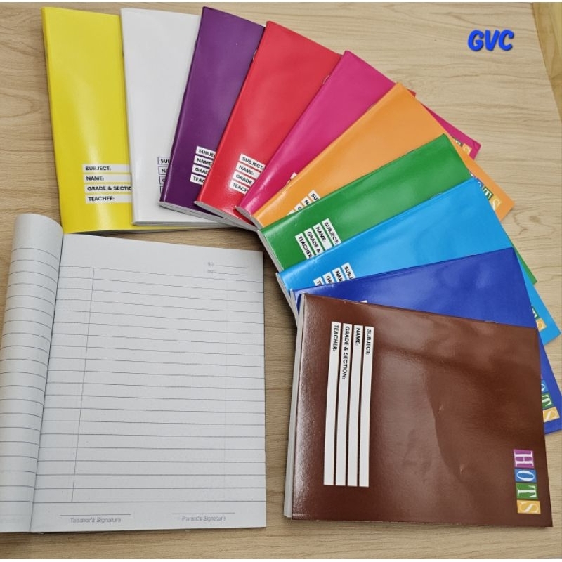 HOTS Composition Notebook, Plain Color Cover 80 Leaves ( 1 piece ...