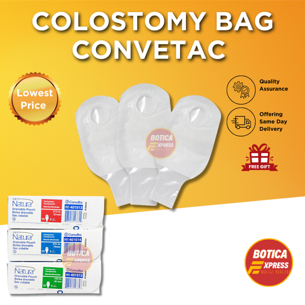 Colostomy Bag Clear/Opaque - bag only no clip no wafer Convatec (10 ...