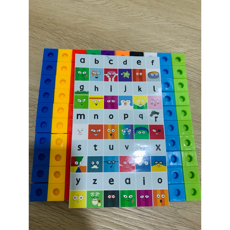 DIY Alphablocks or NumberBlocks Math STEM Linking Cubes with Stickers ...