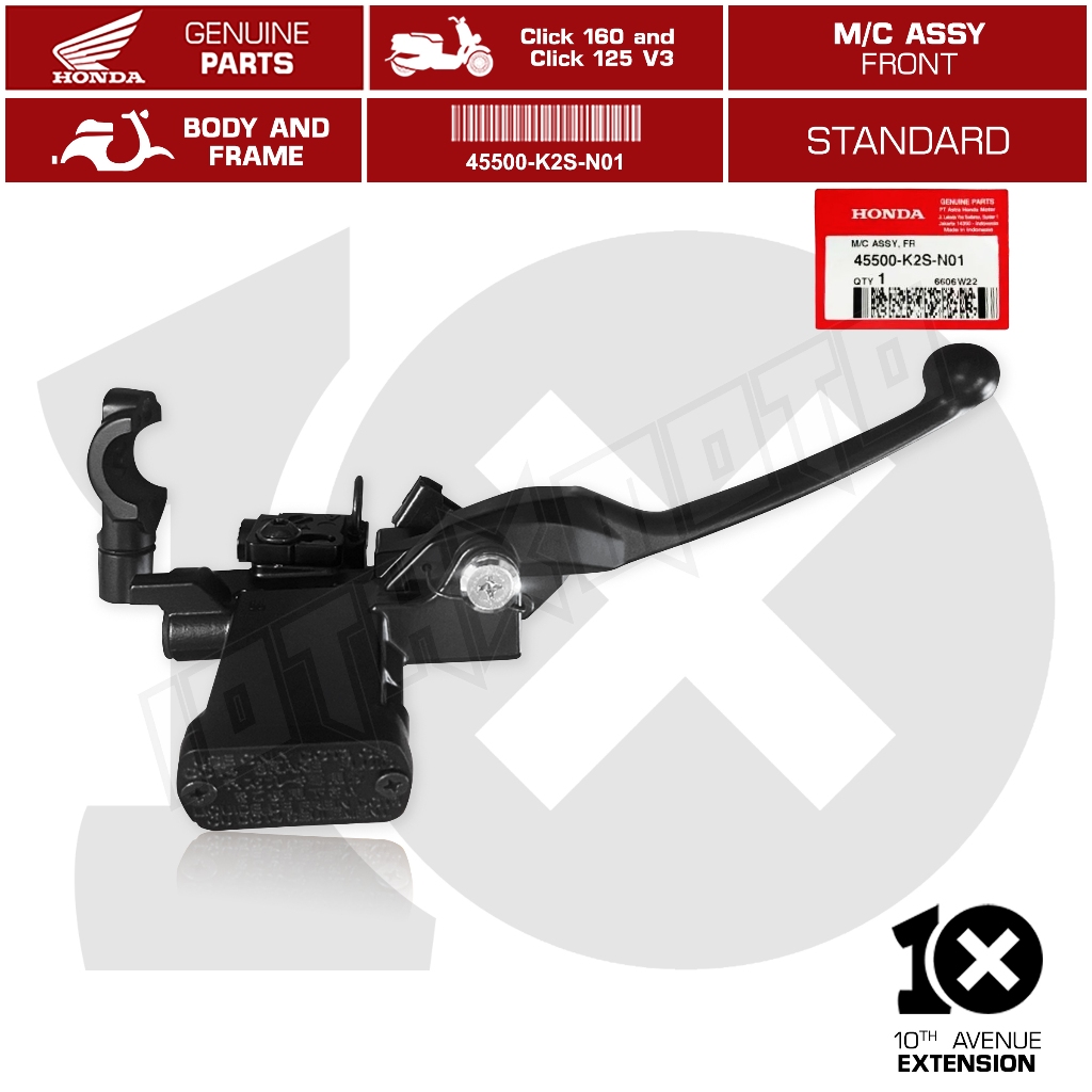 10thX Honda Genuine Front Brake Master Cylinder 45500-K2S-N01 for Click ...