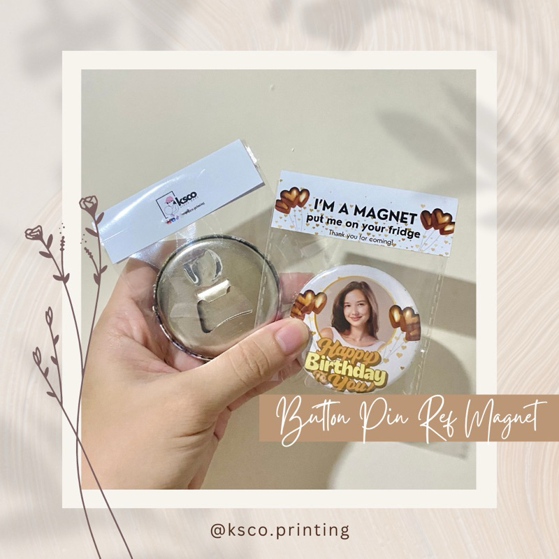 Button Pin Ref Magnet Bottle Opener 2.25 inches NO MINIMUM for Personal ...