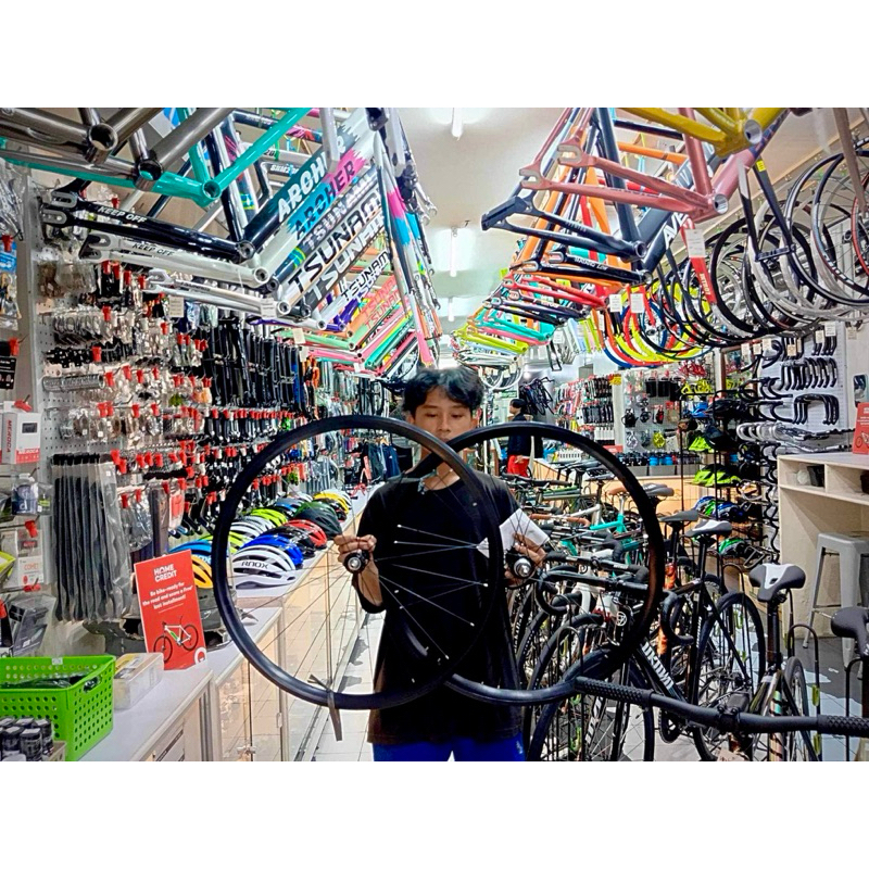 XJ 700c Rim Set Rimset 32H Pair with Brake Line Fixie Fixed Gear Bike ...