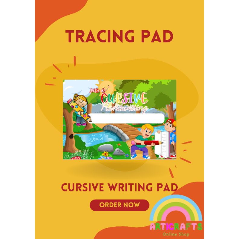 CURSIVE WRITING TRACING PAD FOR KIDS | Shopee Philippines