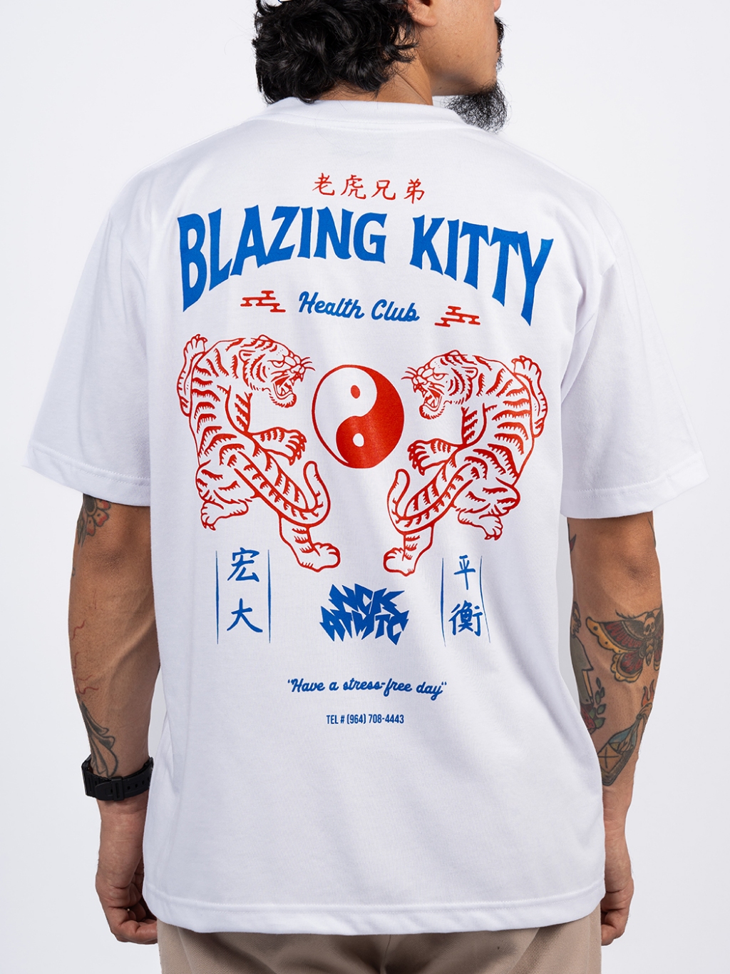 Nick Automatic "BLAZING KITTY" White T-shirt | Shopee Philippines