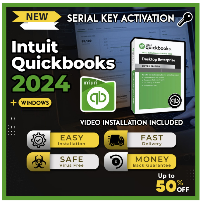 Intuit QuickBooks Enterprise Solution Accountant 2024 | Key Activation ...