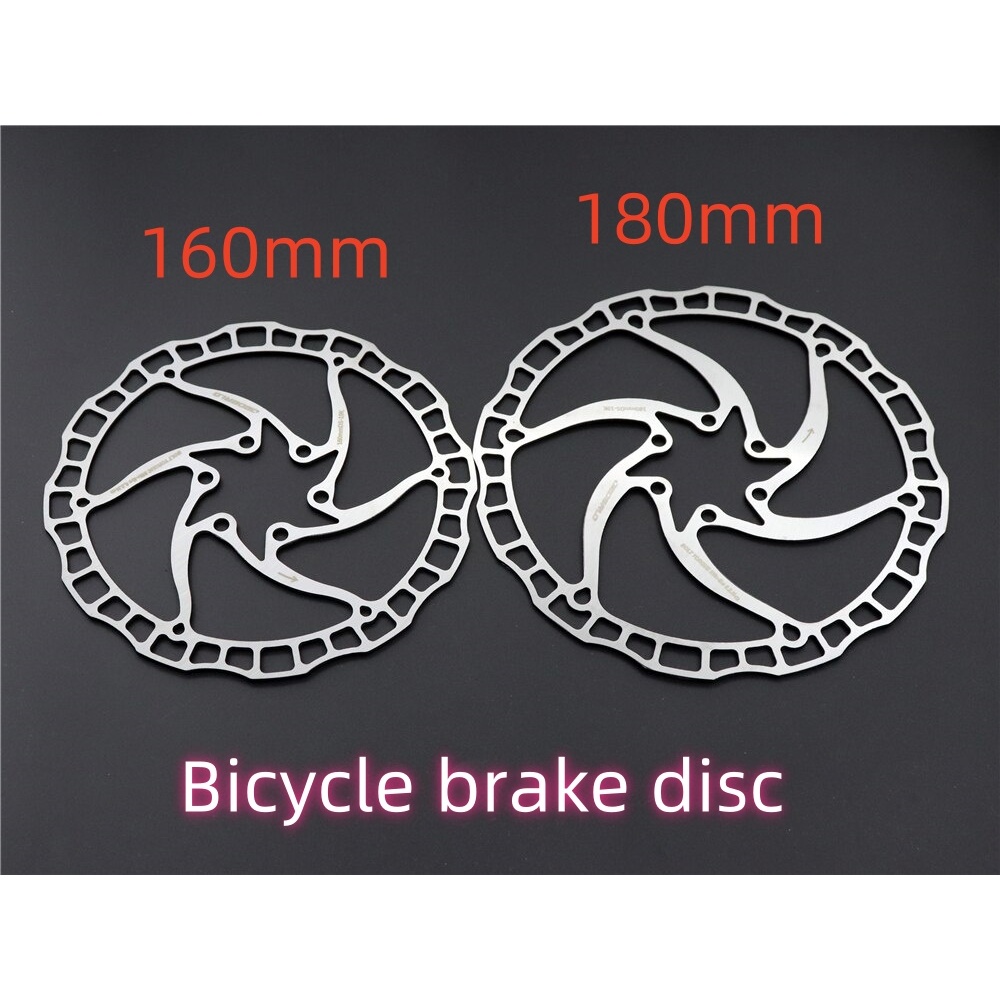 2PCS 160/180mm JEDERLO Bicycle Disc Brake Rotor 6/7Inch Stainless Steel ...
