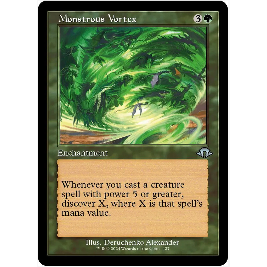Monstrous Vortex (Retro Frame) - Modern Horizons 3 (MH3) | Shopee ...