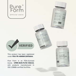 Pure Form S-Acetyl Glutathione | 90 Capsules | 700mg of Gluta ...