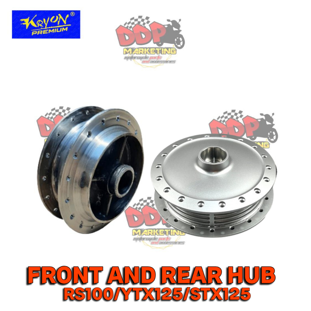 KRYON FRONT AND REAR HUB FOR RS100/STX125/YTX125 | Shopee Philippines