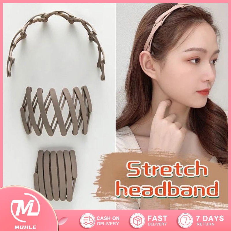 Foldable Hairband Retractable Headband Portable Invisible Hairband ...