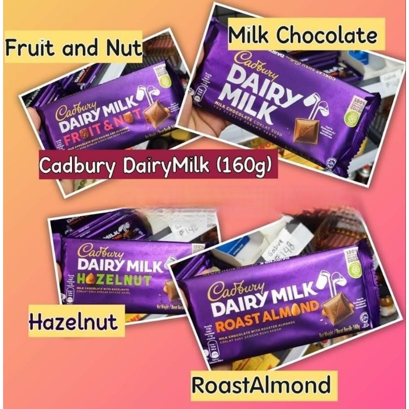 cadbury dairy milk 160 grams | Shopee Philippines