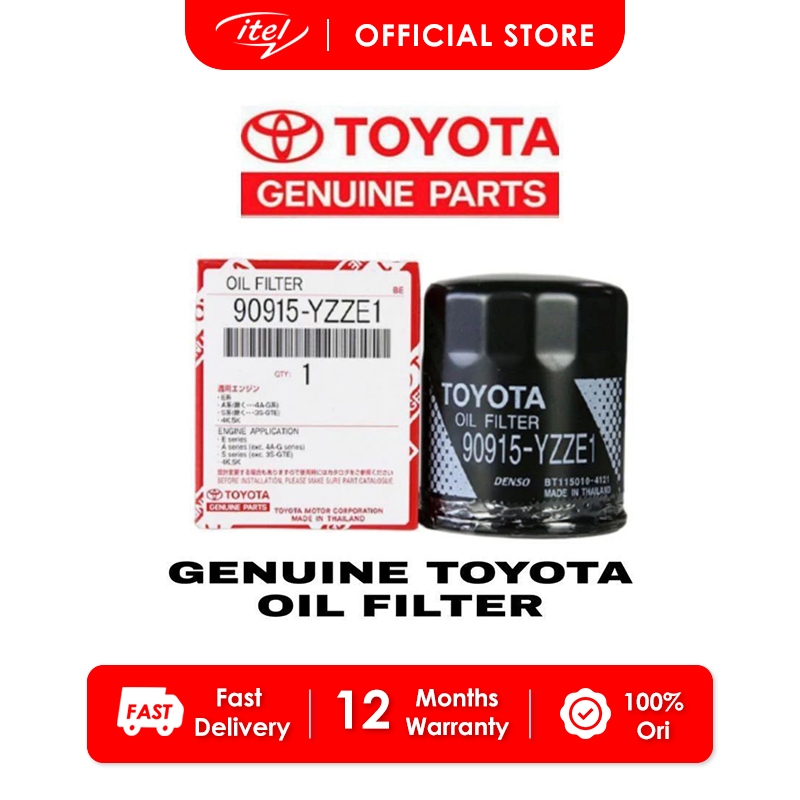 GENUINE TOYOTA OIL FILTER 90915-YZZE1(C-110) FOR VIOS / YARIS / ALTIS ...