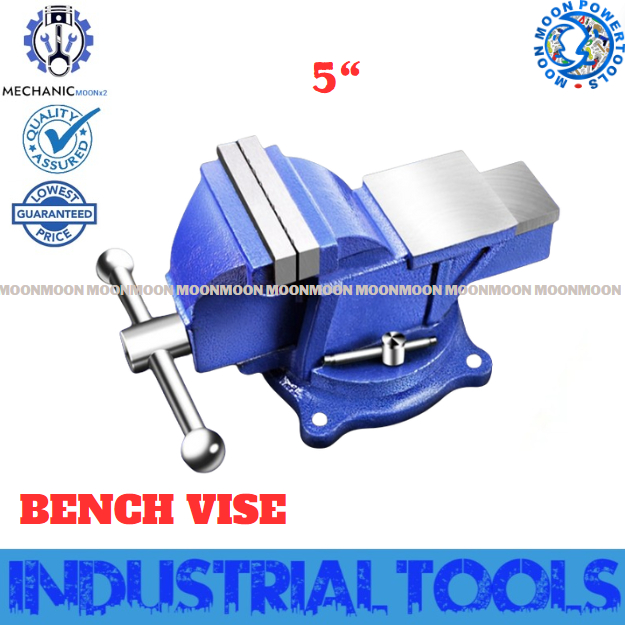 General Master Bench Vise Clamp 360° Rotating Cast Iron Bench Vise With ...