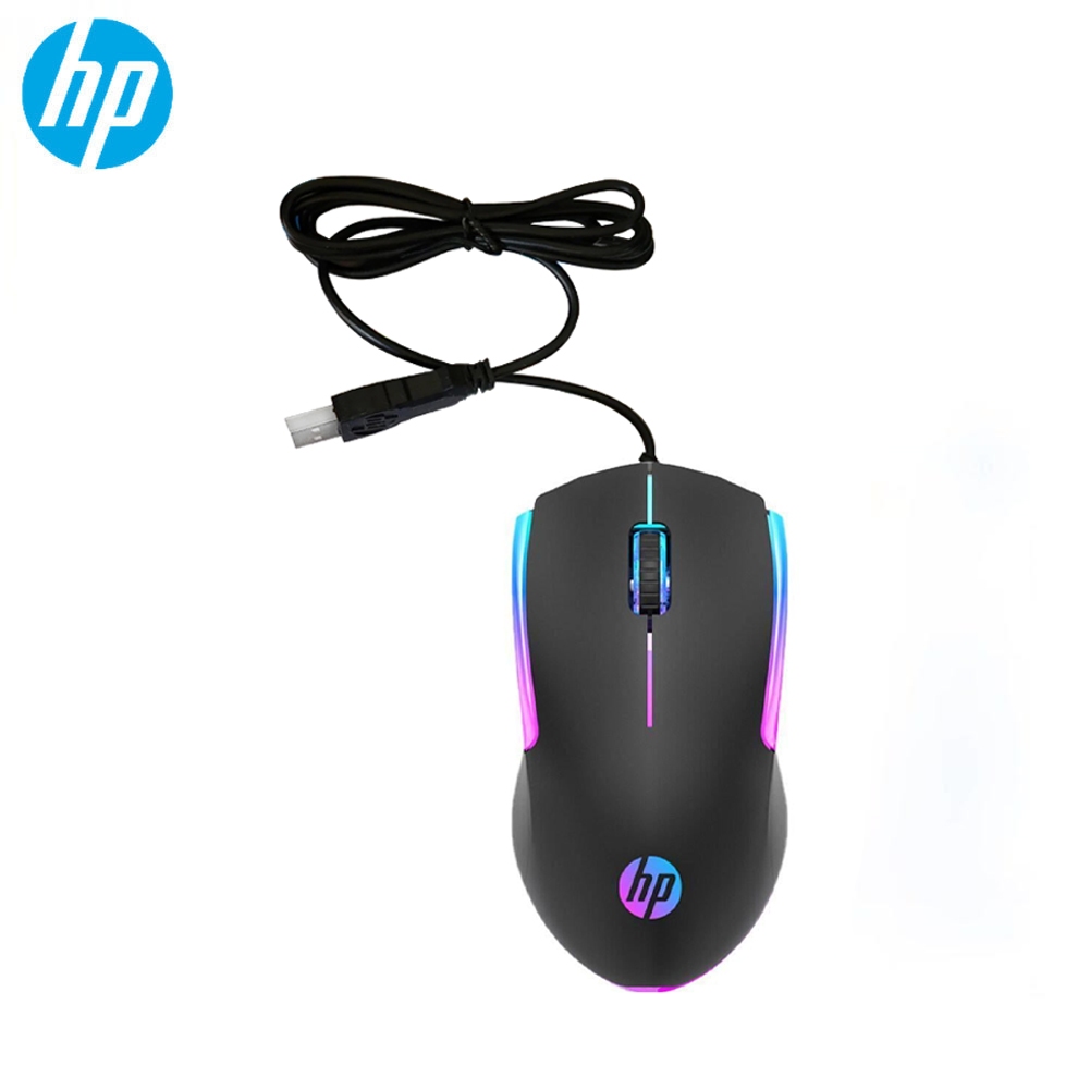 HP M160 Wired Gaming Mouse High performance gaming mouse 7 color rainbow LED PC/ Mac/ laptop ...