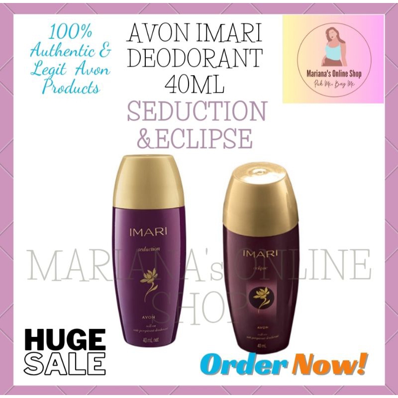 AVON IMARI SEDUCTION & IMARI ECLIPSE DEODORANT 40ML | Shopee Philippines