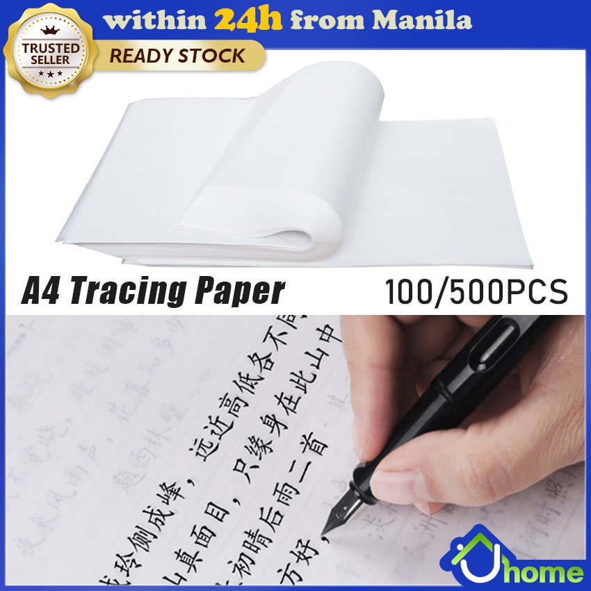 【SOYACAR】500Sheets A4 Tracing Paper White Translucent Sketching Paper ...