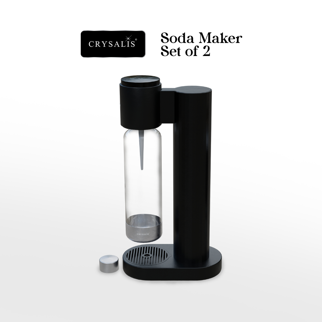 CRYSALIS Soda Maker Streaming Machine Set Portable Carbonating Bottle ...