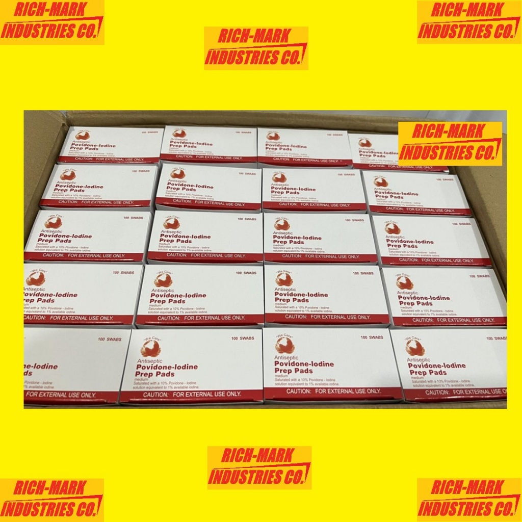 10,000pcs individually sealed sachet contains povidone iodine pads ...
