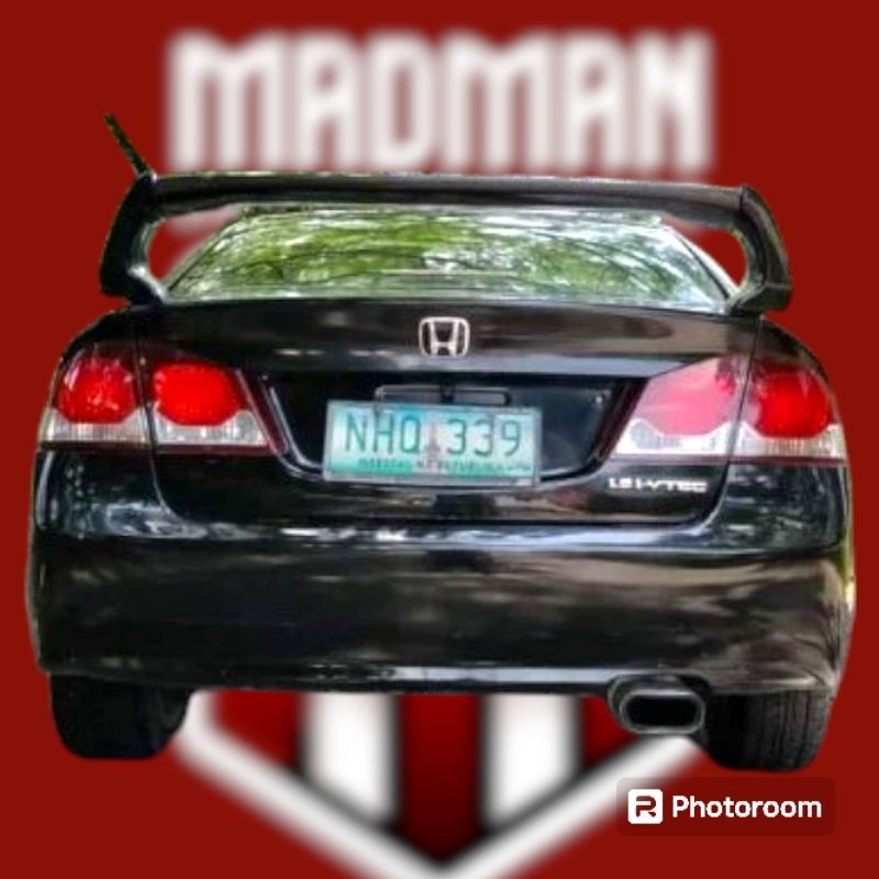 Honda Civic FD 06-11 Mugen RR Spoiler with Free Ducktail | Shopee ...