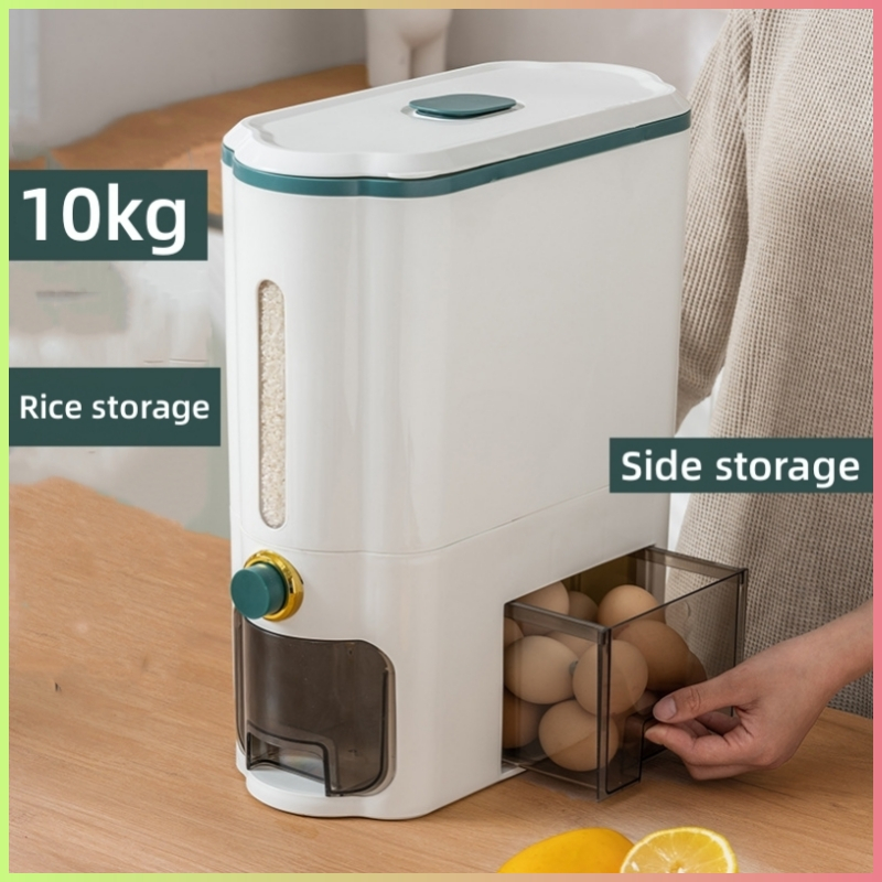 10KG Automatic Rice Dispenser/Sealed InsectProof And MoistureProof Rice ...