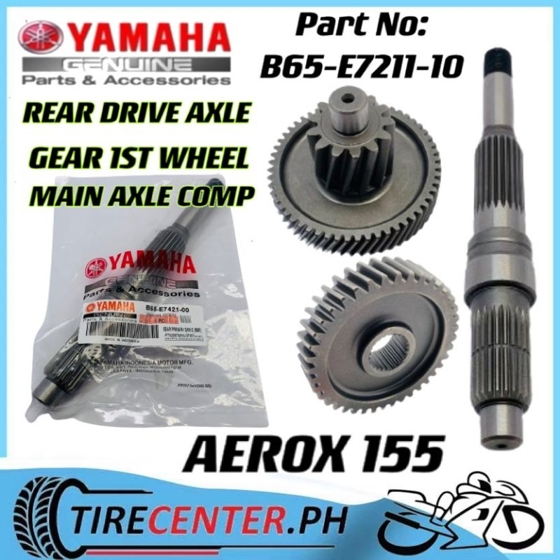 GENUINE Gear Set YAMAHA FOR AEROX 155 REAR DRIVE AXLE GEAR 1ST WHEEL ...