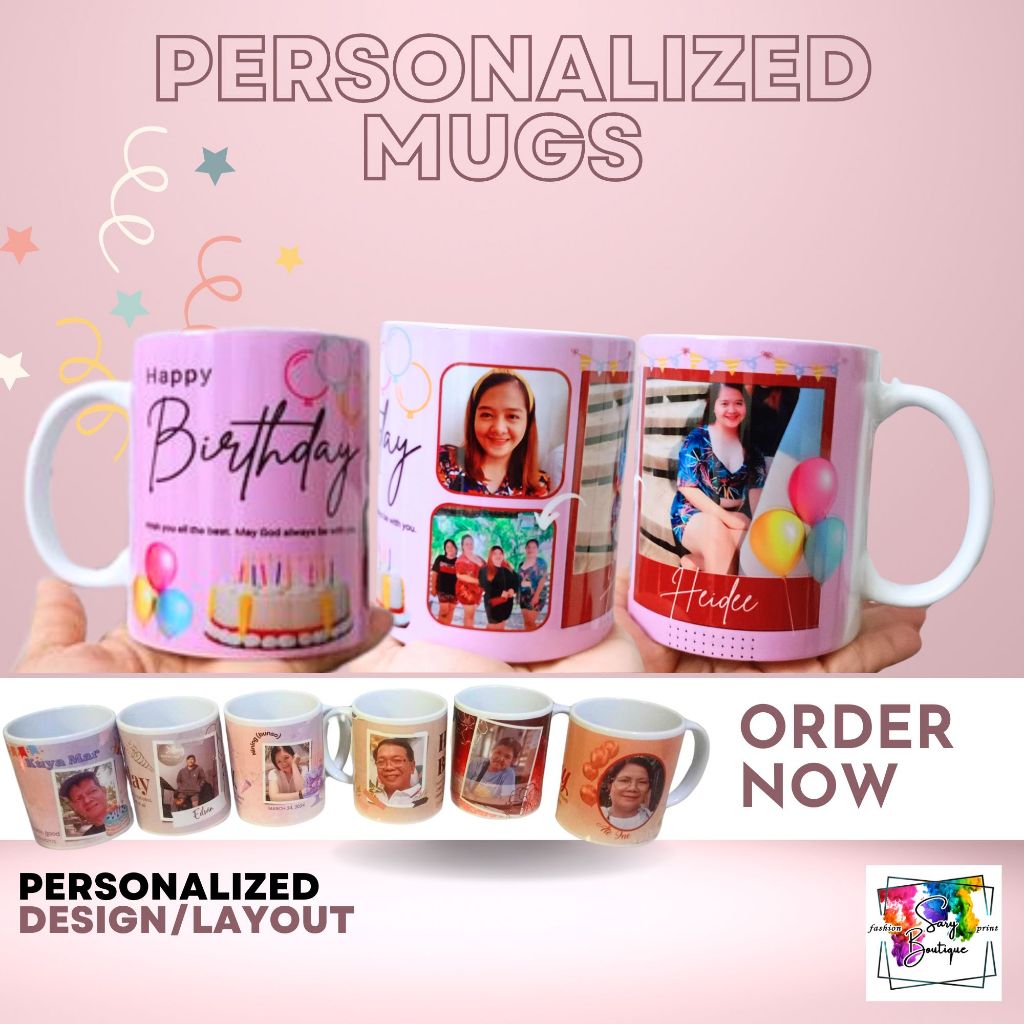 CUSTOMIZED/PERSONALIZED MUGS (your design) | Shopee Philippines