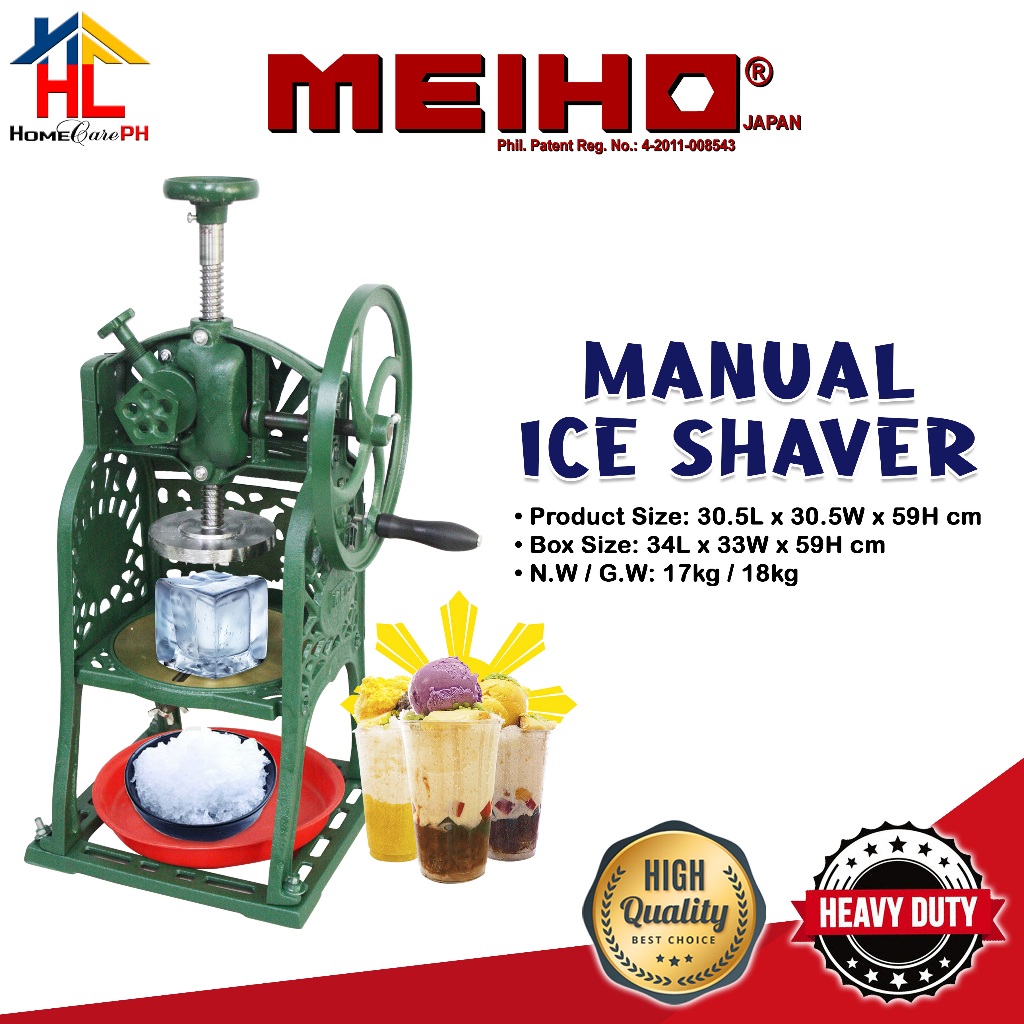 Meiho Heavy Duty Manual Ice Shaver | Shopee Philippines
