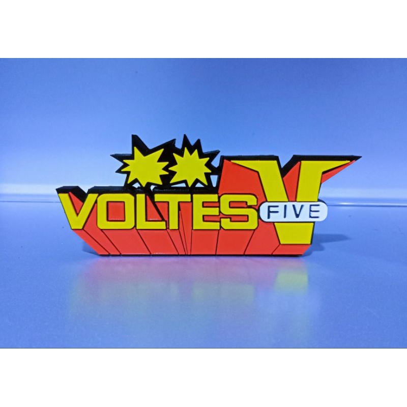 Voltes V 3D printed Logo English Ver. for Collectible Action Figures ...