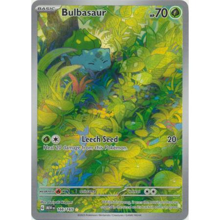 Bulbasaur - 166/165 - Illustration Rare Scarlet & Violet 151 Singles ...