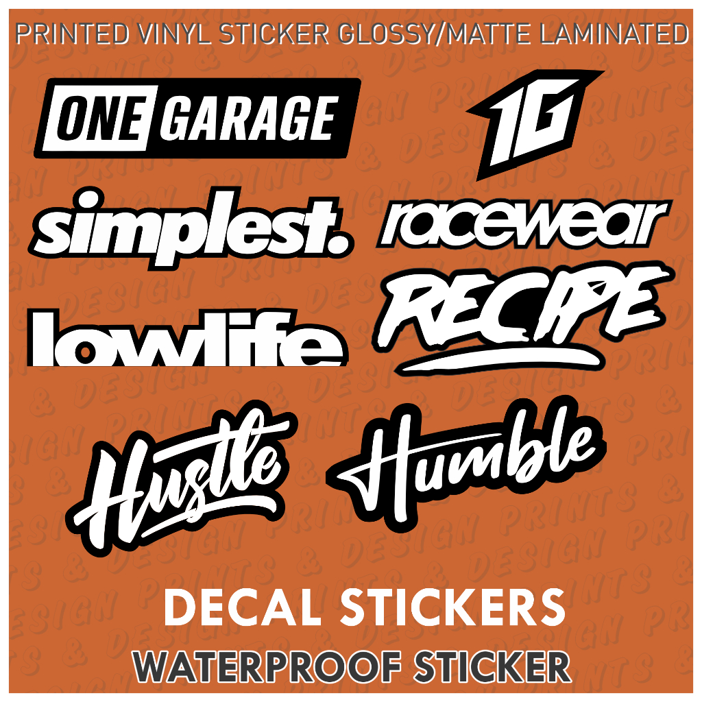 Motorcycle Decal Sticker Waterproof Laminated Printed Vinyl | Shopee ...