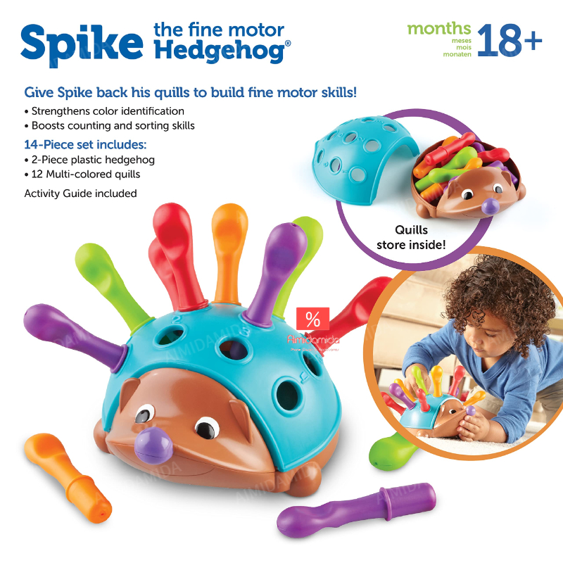Learning Resources Spike Fine Motor Hedgehog Sensory Educational Toys ...