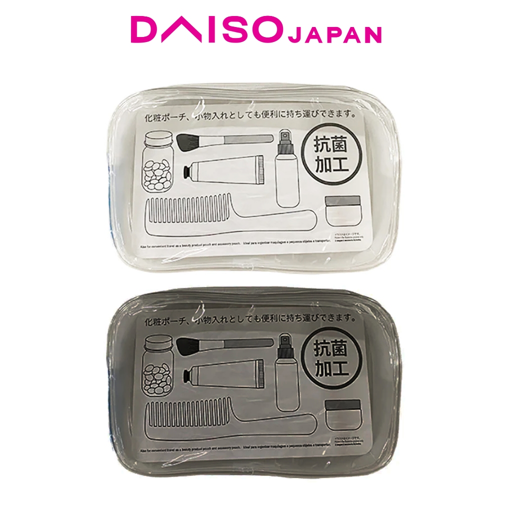 Daiso Transparent Plastic Pouch with Gusset | Shopee Philippines