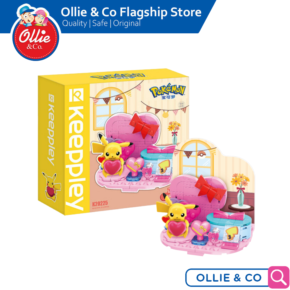 Keeppley Pokemon Pikachu's Love Launch Building Blocks Gift for Kids ...