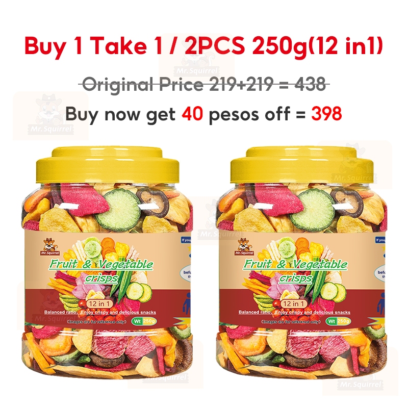 Mr Squirrel 250g Vegetable Chips 12 in 1 Dried Fruits and Vegetables ...