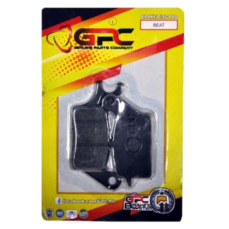 GPC Brake Pad Beat Carb/Fi - Airblade 150 - Skydrive Sport - Burgman ...