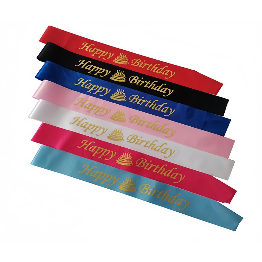 Happy Birthday Sash Party Accessory Decor Celebration Party Needs ...