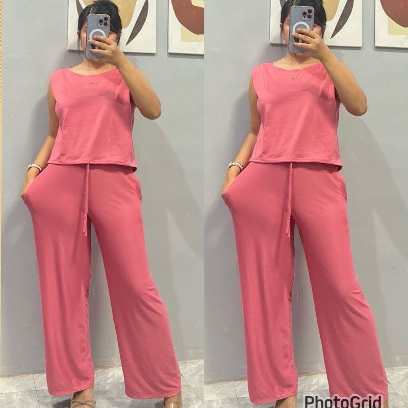 COTTON SANDO BOHO SQUAREPANTS TERNO FIT TO UP TO 2XL (plain) | Shopee ...