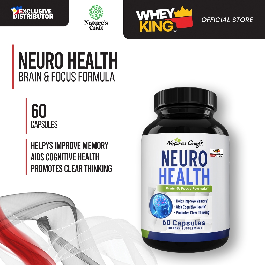 Natures Craft Neuro Health Brain and Focus Formula 60 Capsules | Shopee Philippines