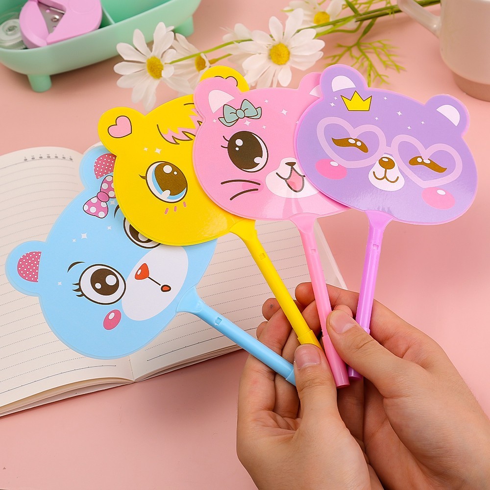 Ballpoint Pen Fan Shaped Cartoon Pens Blue Ink Creative Writing Tool ...