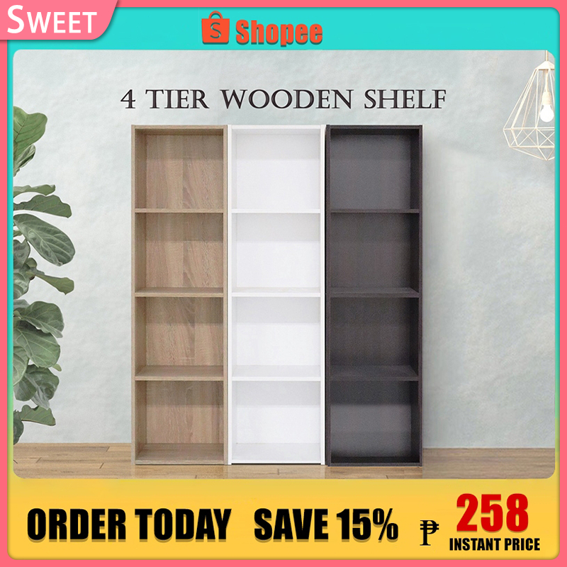 SWEETHOME-4-Tier Utility Cabinet/Bookcase/Storage Cabinet/Cabinet ...